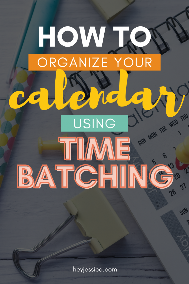How I Organize My Calendar | Jessica Stansberry