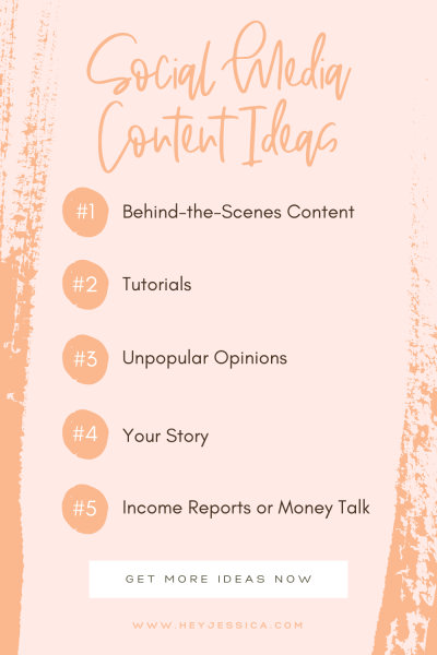 10 Content Ideas for Social Media | Jessica Stansberry
