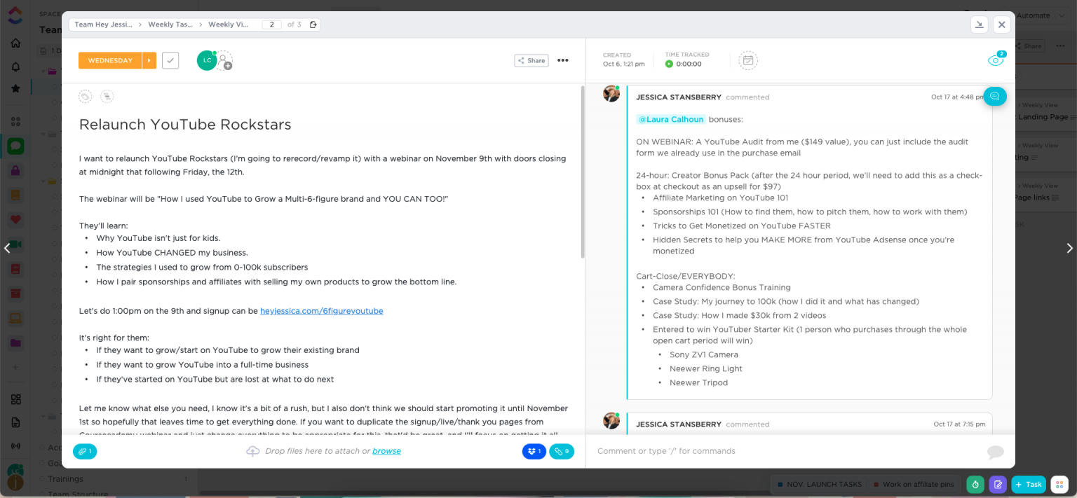 How to Use ClickUp | Jessica Stansberry