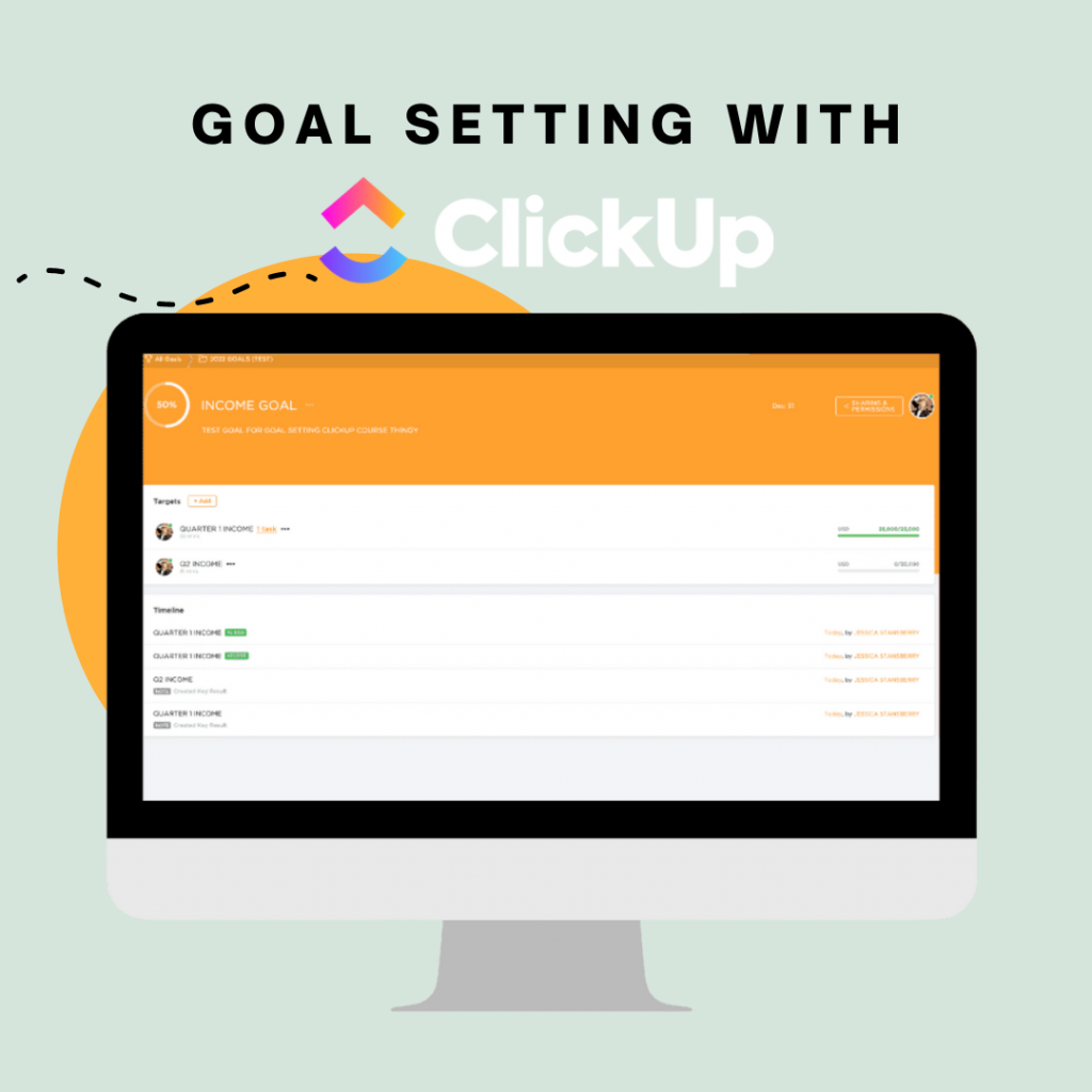 Goal Setting with ClickUp | Jessica Stansberry