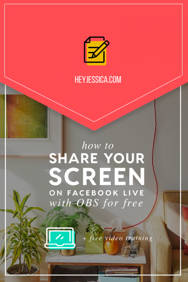 How to Share Your Screen on Facebook Live with OBS | Jessica Stansberry